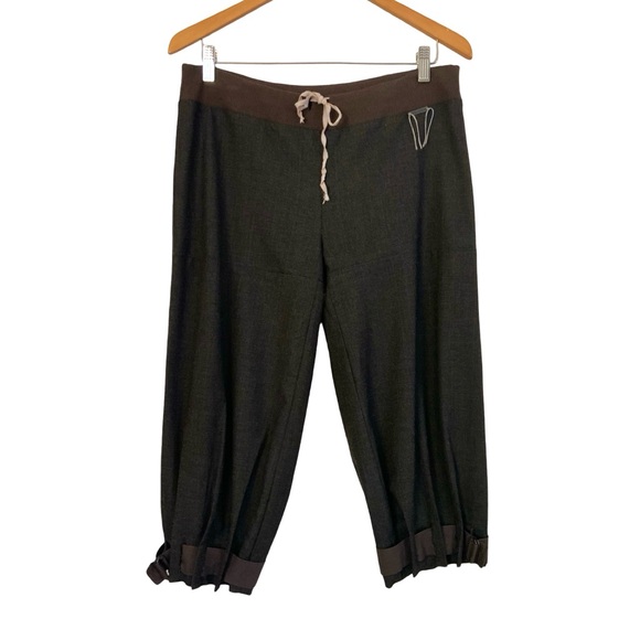 Cop.Copine | Pants & Jumpsuits | Cop Copine Y2k Drawstring Cropped Trousers | Poshmark
